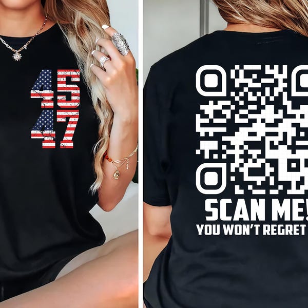 Trump Qr Code Shirt - Etsy