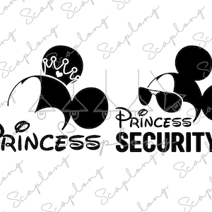 Bundle Princess Security Svg, Mouse and Friends Svg, Family Vacation ...