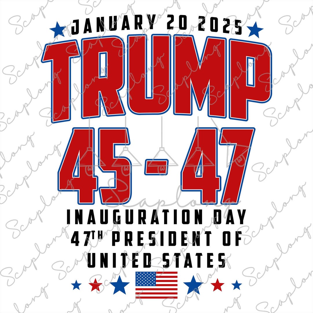 Donald Trump Inauguration Day 2025 Svg Png, Trump Vance 2025 ...
