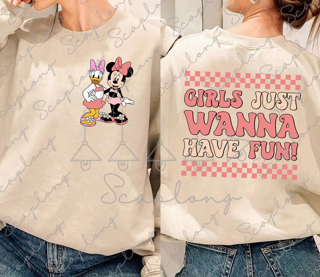 Two-side Girls Just Wanna Have Fun Png, Checkered Summer Vibes Png ...