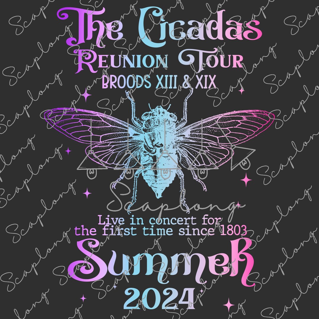 Cicadas Invasion Summer Scream Png,the Cicadas Reunion Tour Png, Year ...