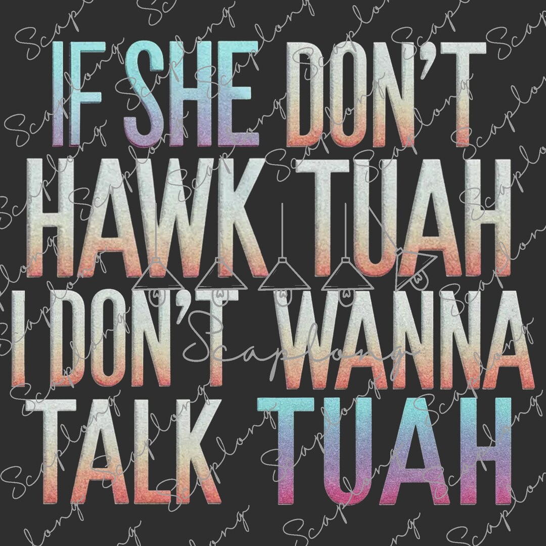 If She Don't Hawk Tuah I Don't Wanna Talk Tuah Png, Hawk Tuah Spit on ...