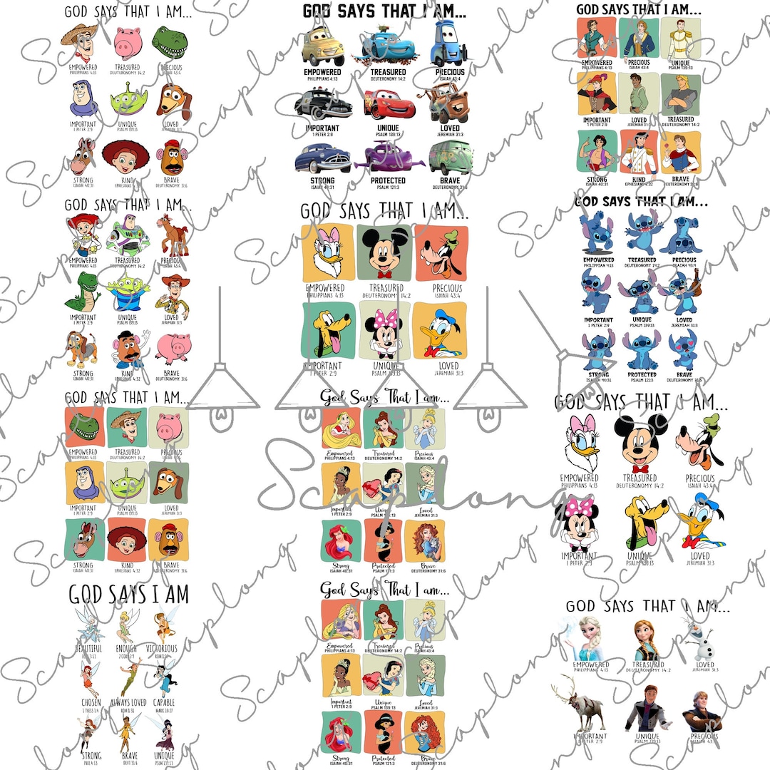 Bundle Gods Says That I Am Png, Cartoon Character Png, Family Trip 2026 ...