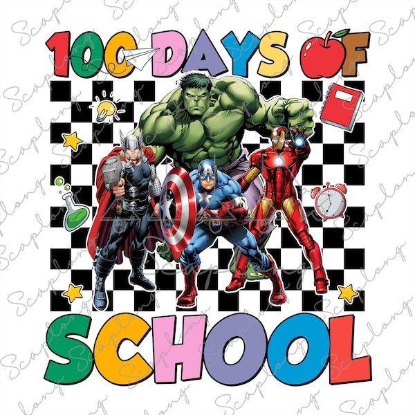 School Super Hero Png - Etsy