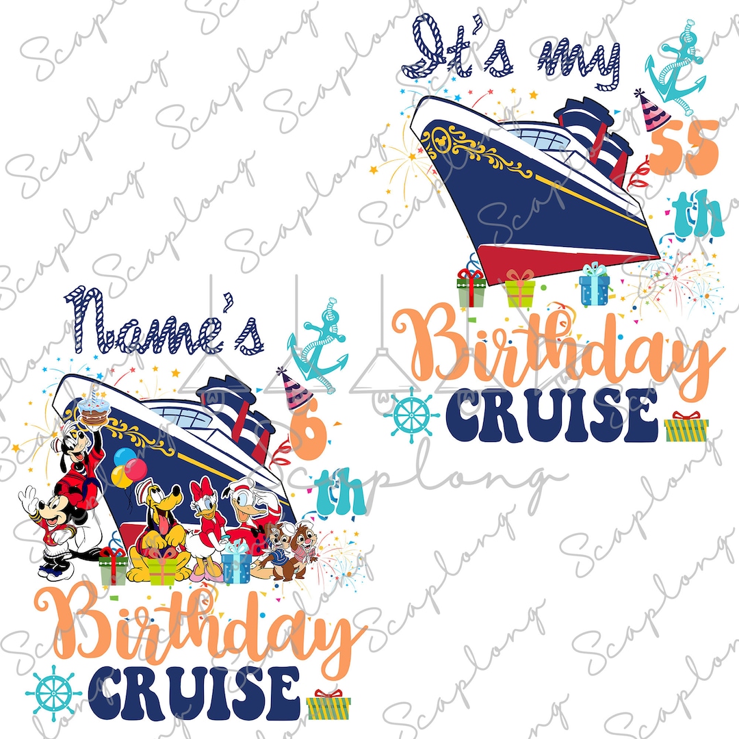 Bundle Custom It's My Birthday Cruise Png, Family Vacation Png, Family ...
