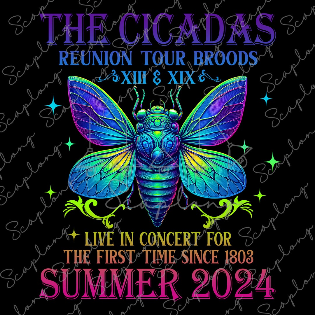 The Cicadas Reunion Tour Png, Year of the Cicadas, States of Cicada ...