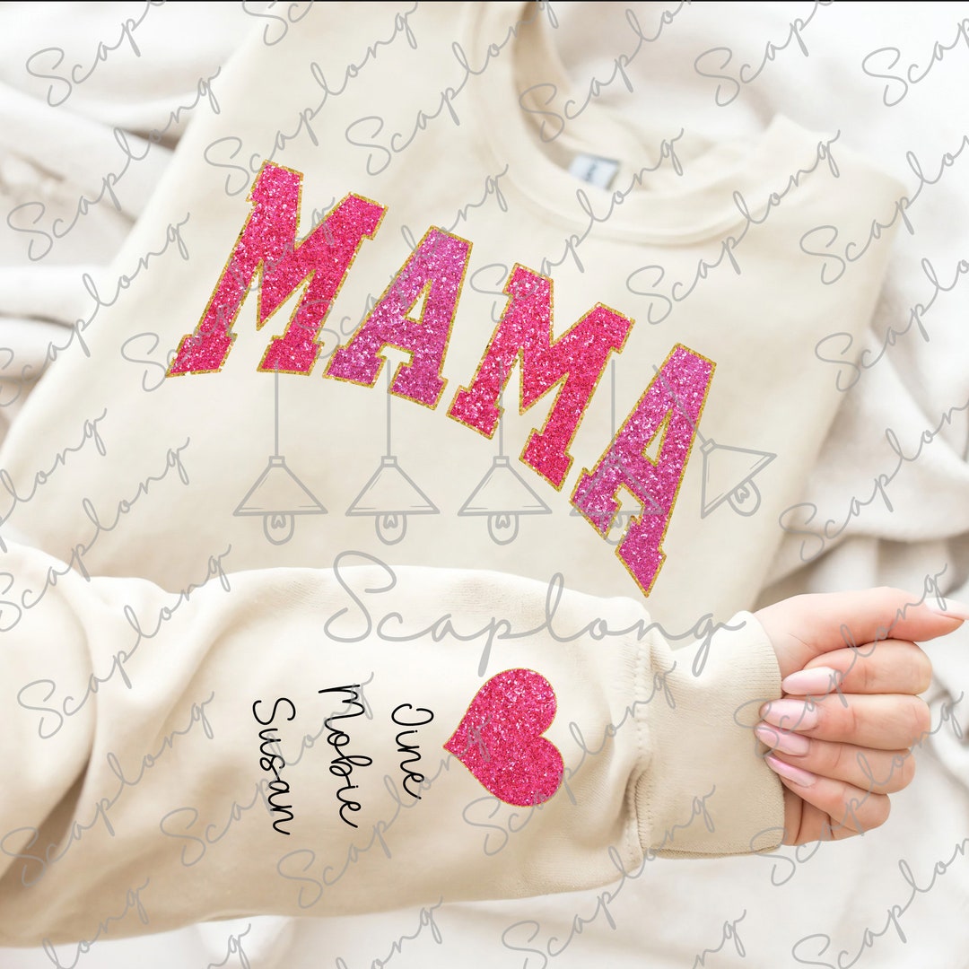 Mama Valentine Png, Happy Valentine's Day, Glitter Mama Png, Custom ...