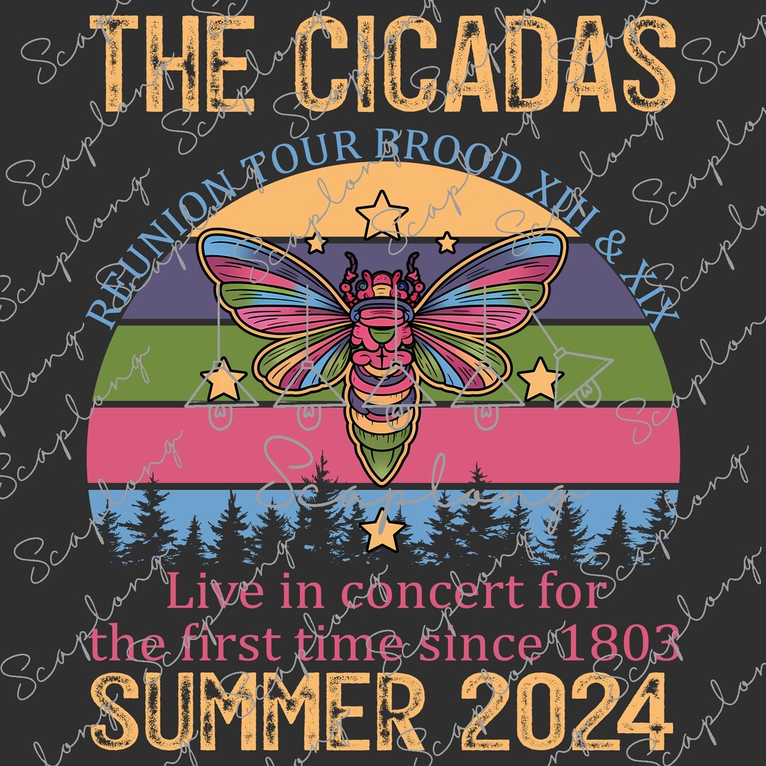 The Cicadas Reunion Tour Png, Year of the Cicadas, States of Cicada ...