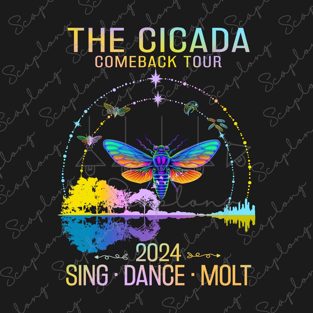The Cicadas Reunion Tour Png, States of Cicada Double Brood XIII & Xix ...