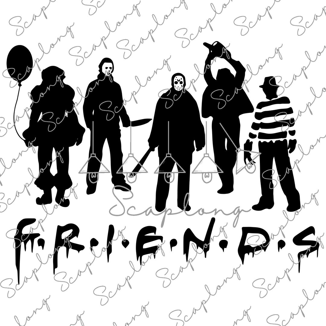 Halloween Horror Svg, Horror Friends Svg, 90s Horror Movie, Scary ...