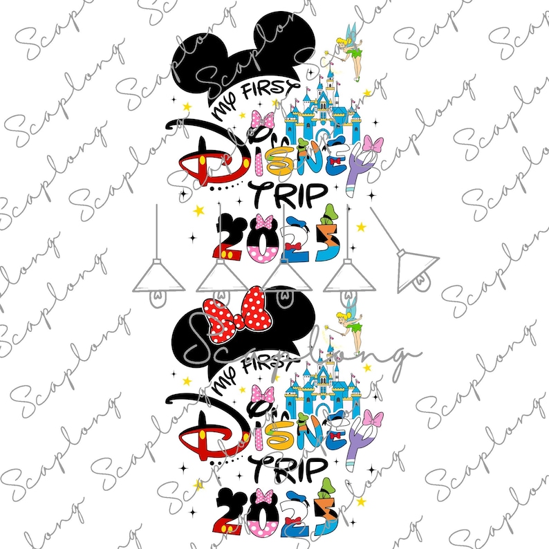 Bundle Custom Name My First Trip 2026 Png, Family Vacation Png, Magical ...