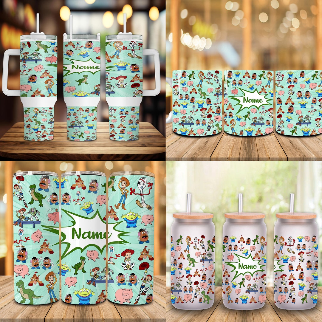 Personalized Characters Tumbler Wrap Png, Friendship Png, Custom Kids ...