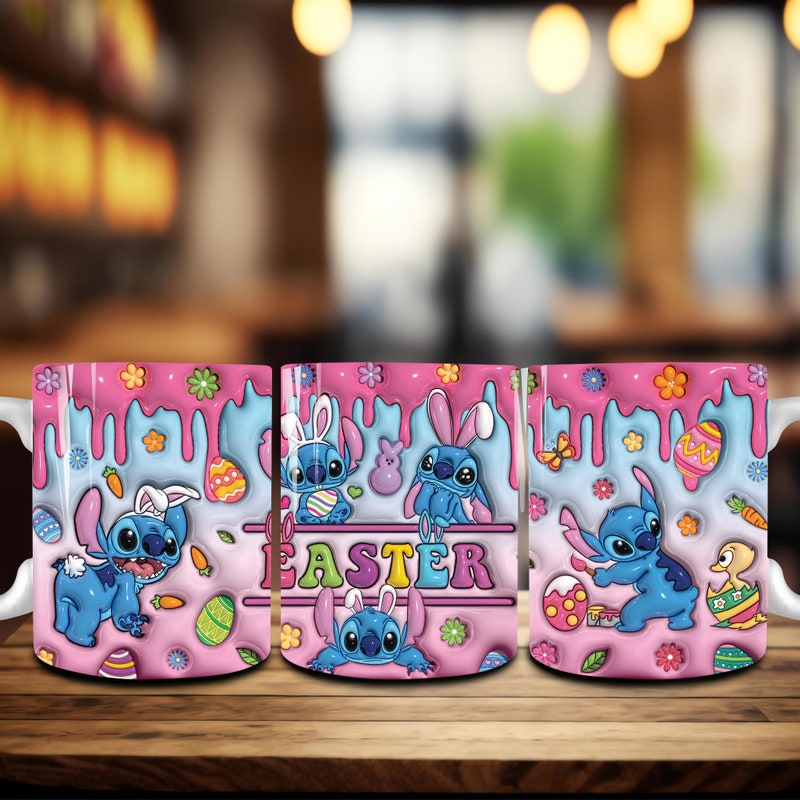 Stitch Easter 3d Cartoon - Etsy