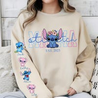 Stitch Mom Dad PNG File, Stitch Mom Dad Matching Digital Download File ...