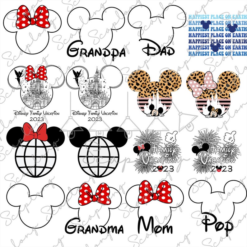 Bundle Custom Name My First Trip 2026 Png, Family Vacation Png, Magical ...