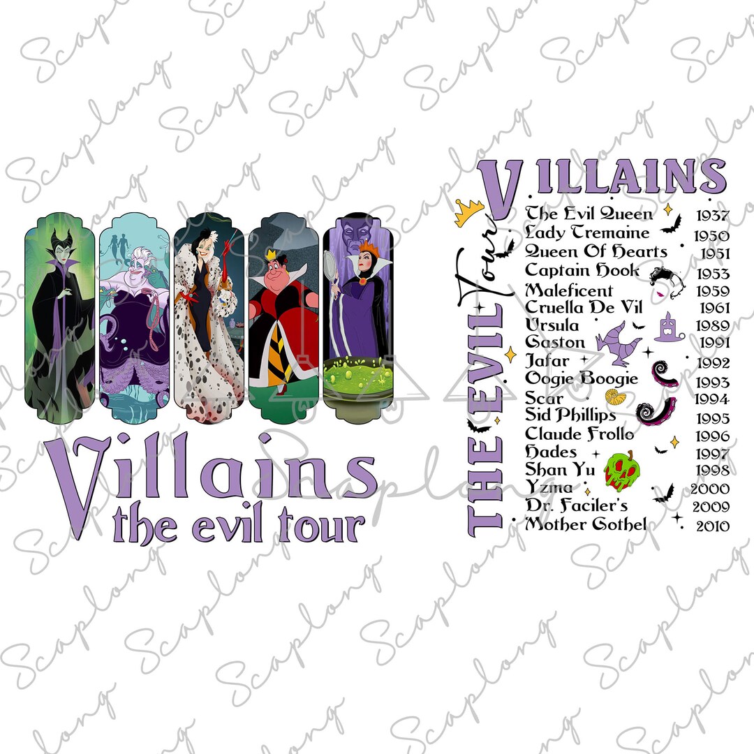 Bundle Villains Wicked Png, Villains Tour, Villain Gang, Bad Witches ...