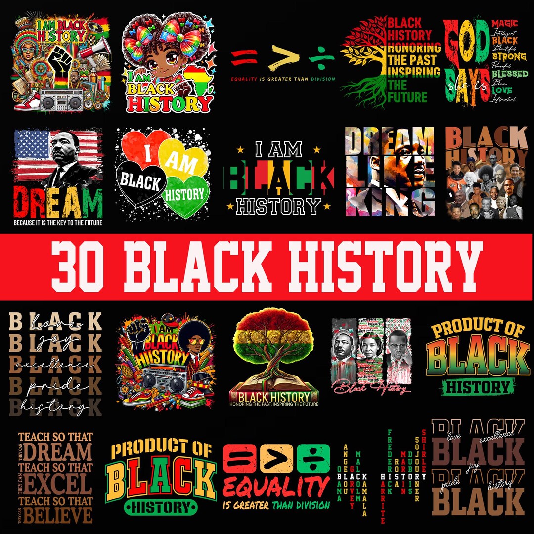 30+ Black History Month Bundle Png, Black History Png, African American ...