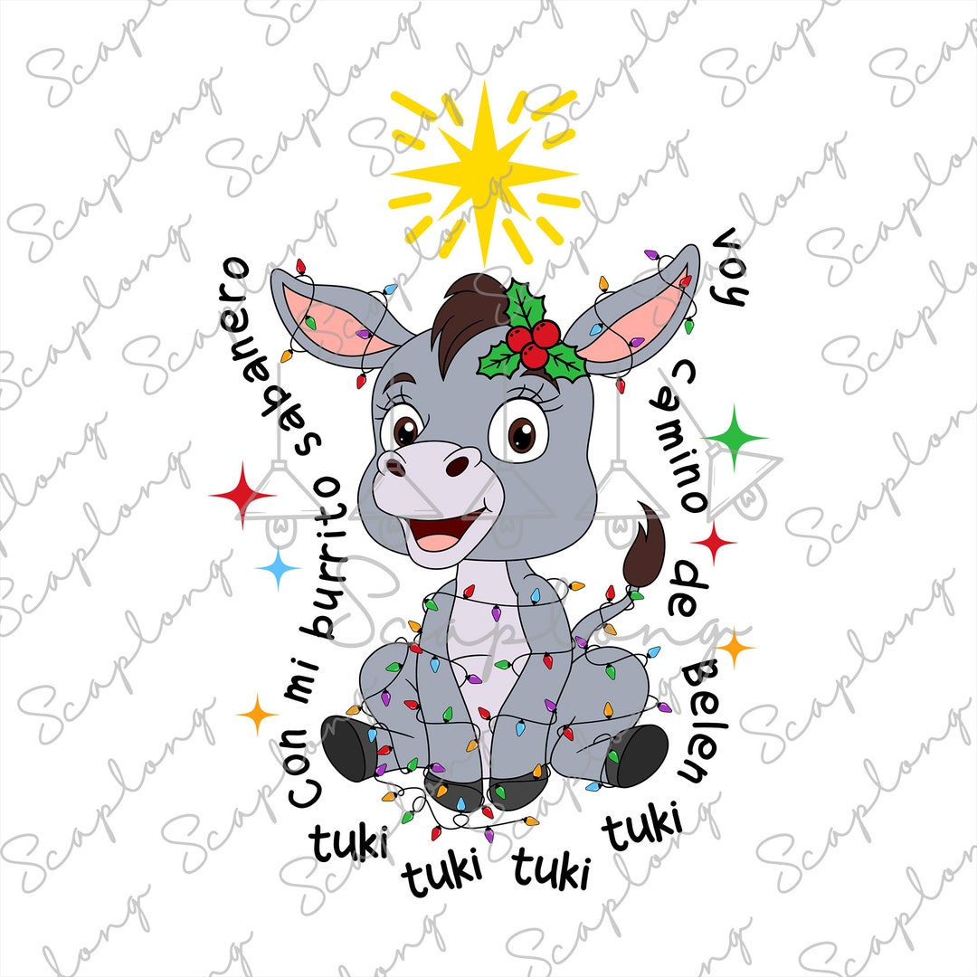 Funny Sabanero Mexican SVG, Mexican Christmas Svg, Tuki Donkey Latino ...