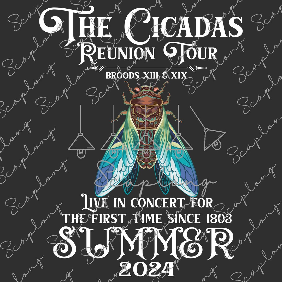 The Cicadas Reunion Tour Png, Year of the Cicadas, States of Cicada ...