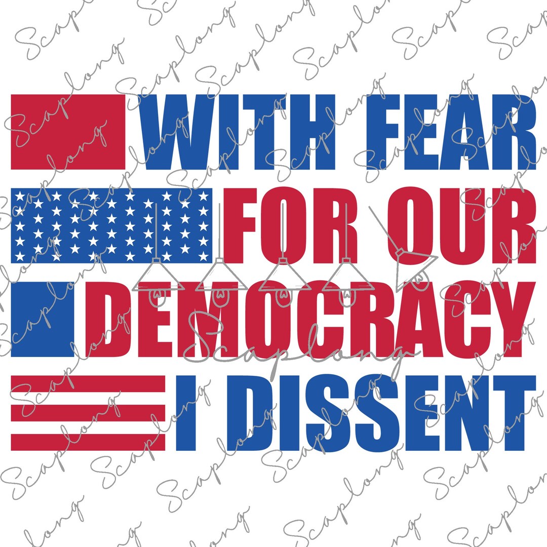 Democracy Dissent Png, Supreme Court Statement, Notorious RBG Png ...