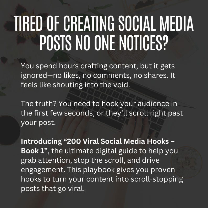 200 Viral Social Media Hooks: Engagement Guide for Business (digital ...