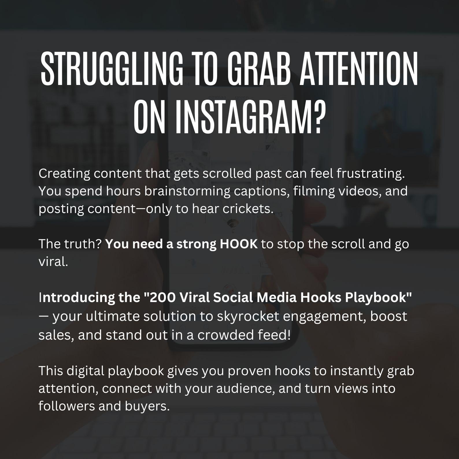 200 Viral Instagram Hooks: Social Media Content Guide (digital Download ...