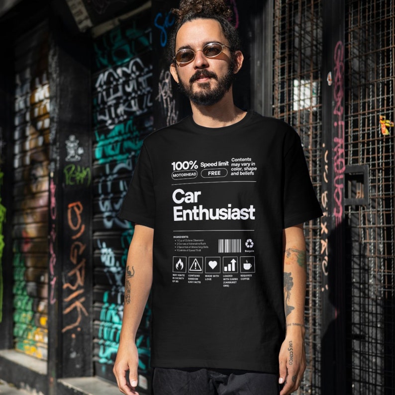 Car Enthusiast Package Tee Black and White for Car Guys and Girls Shirt ...