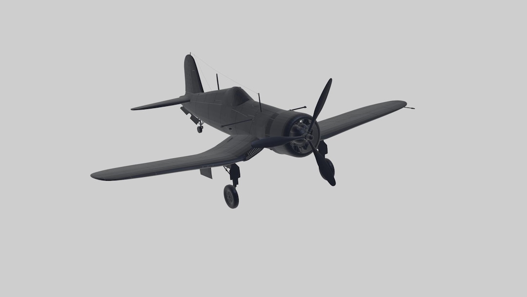 Vought F4U Corsair STL Model | Iconic Inverted Gull-wing World War II ...