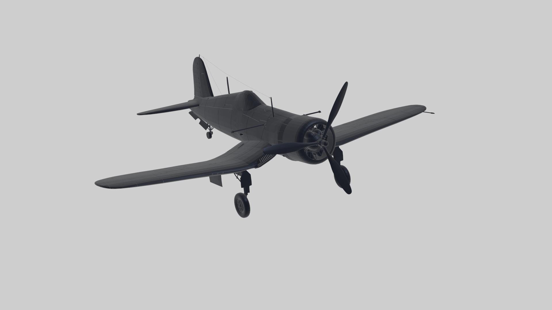 Vought F4U Corsair STL Model Iconic Inverted Gull-wing World War II ...