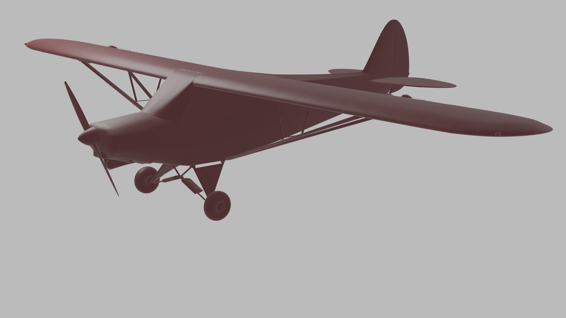 Piper PA-18 Super Cub 3D Model STL File - Detailed and Scalable Design ...