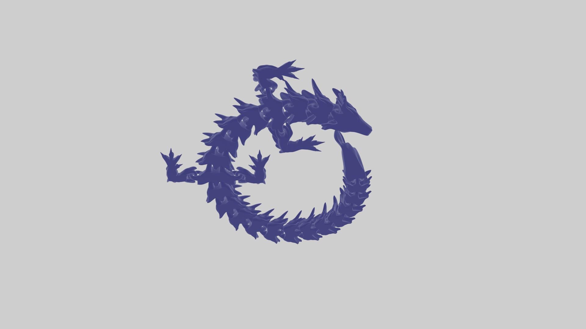 Animated Water Dragon 3D Model - STL Digital File 3D Printer Compatible ...