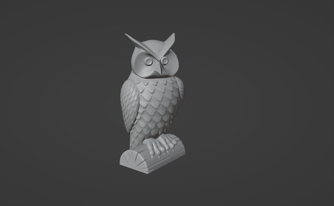 Owl Bust Stl Digital File Suitable for 3D Printing - Etsy