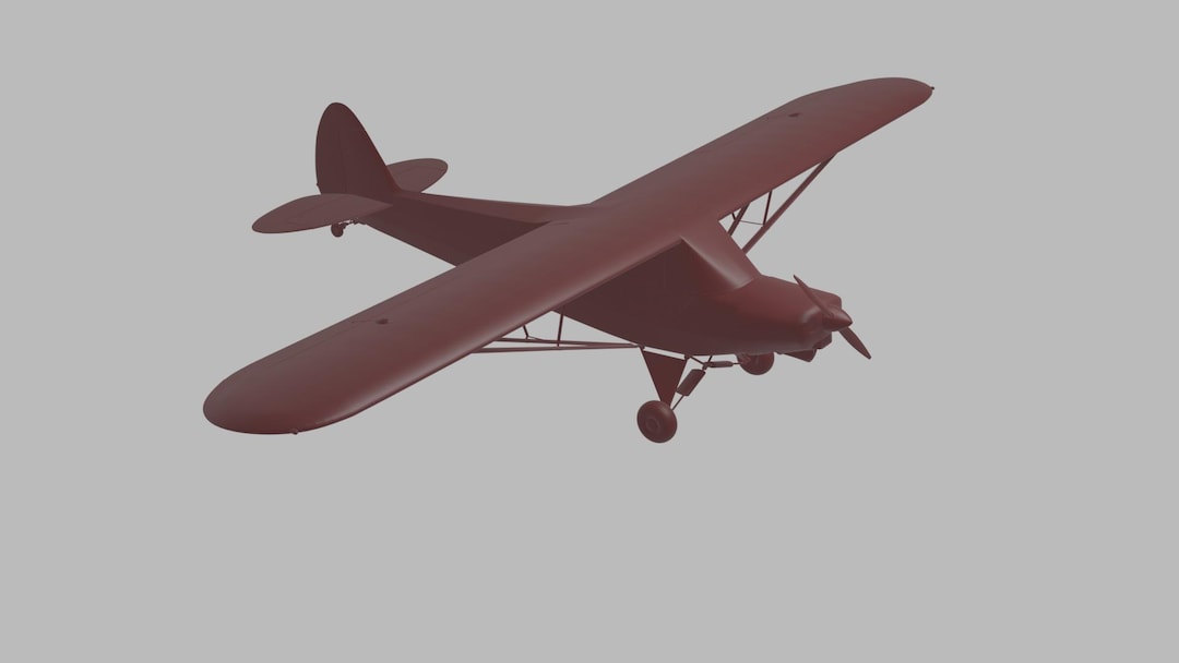 Piper PA-18 Super Cub 3D Model STL File - Detailed and Scalable Design ...