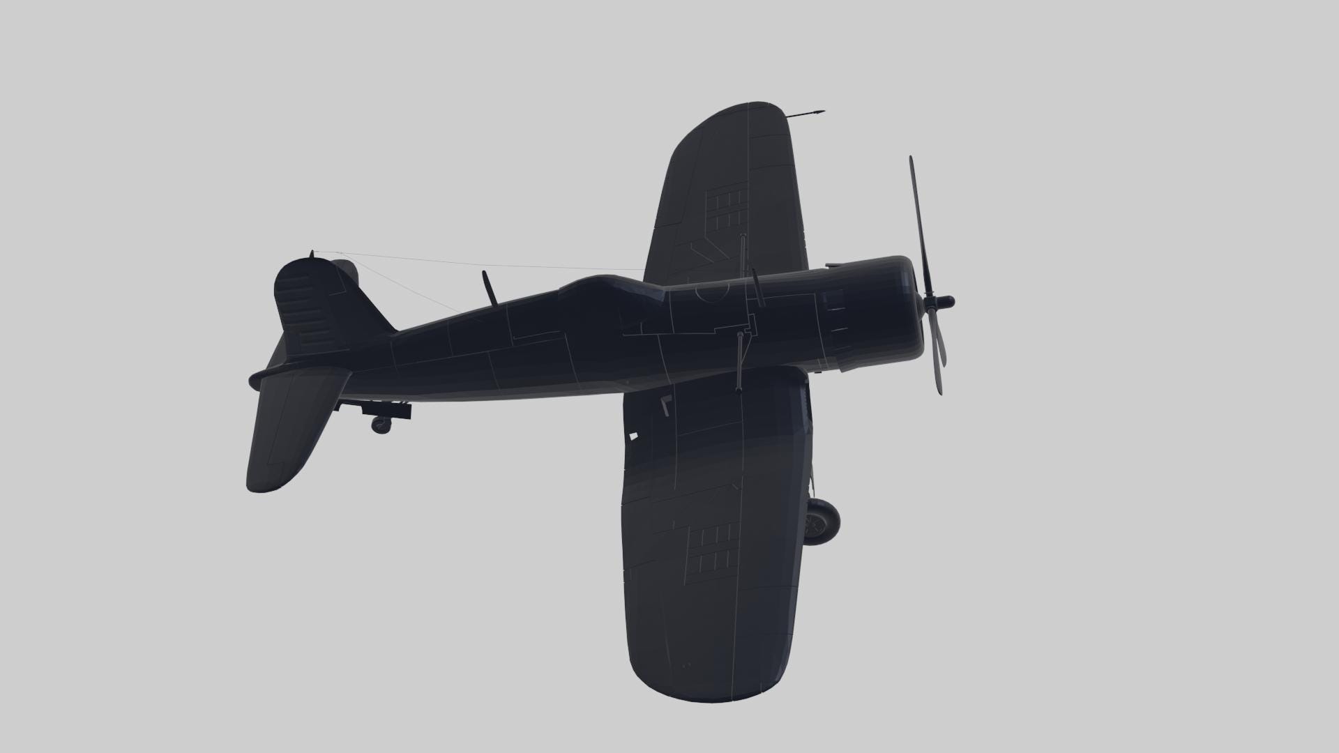 Vought F4U Corsair STL Model Iconic Inverted Gull-wing World War II ...