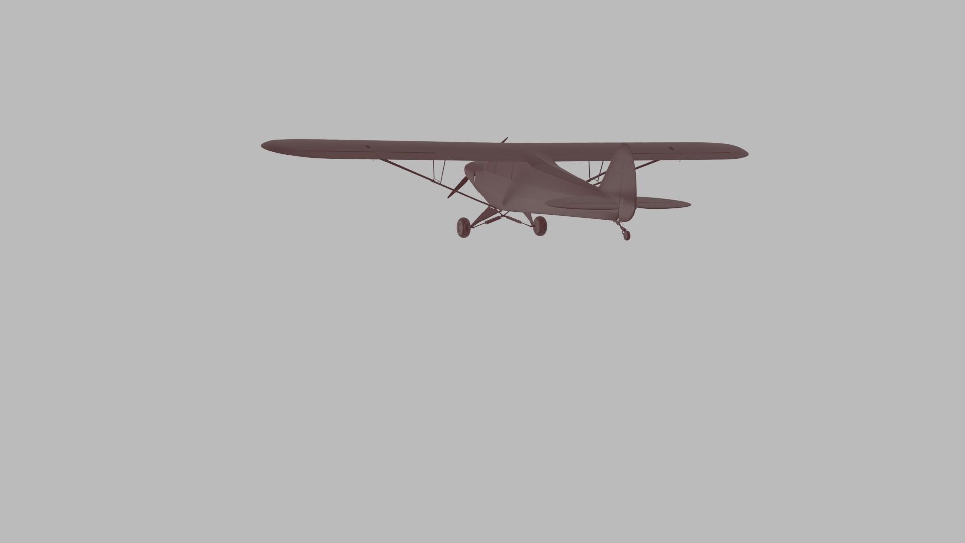 Piper PA-18 Super Cub 3D Model STL File - Detailed and Scalable Design ...