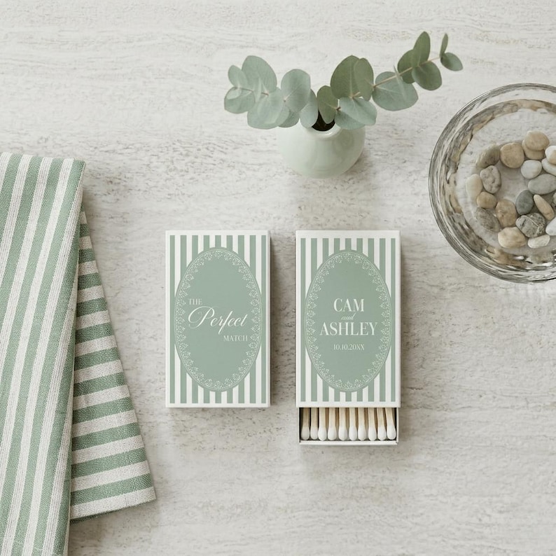 Custom Matchbox Wedding Favors, Engagement Party Matches, Bridal Shower ...