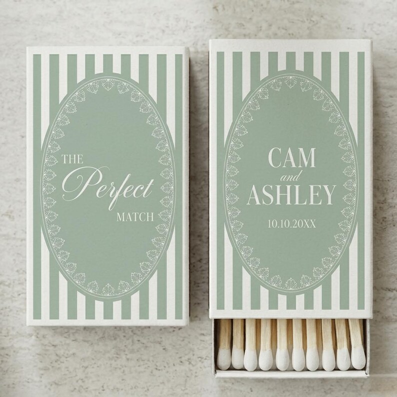 Custom Matchbox Wedding Favors, Engagement Party Matches, Bridal Shower ...