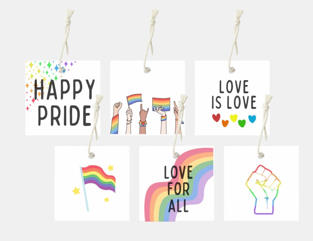 PRIDE Gift Tags Printable Pride Month Gift for Pride Groovy Pride ...