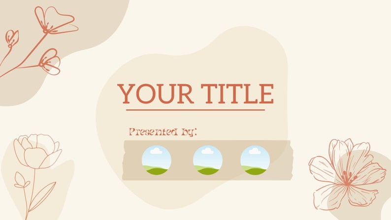 Floral Design Canva (presentation Template) - Etsy