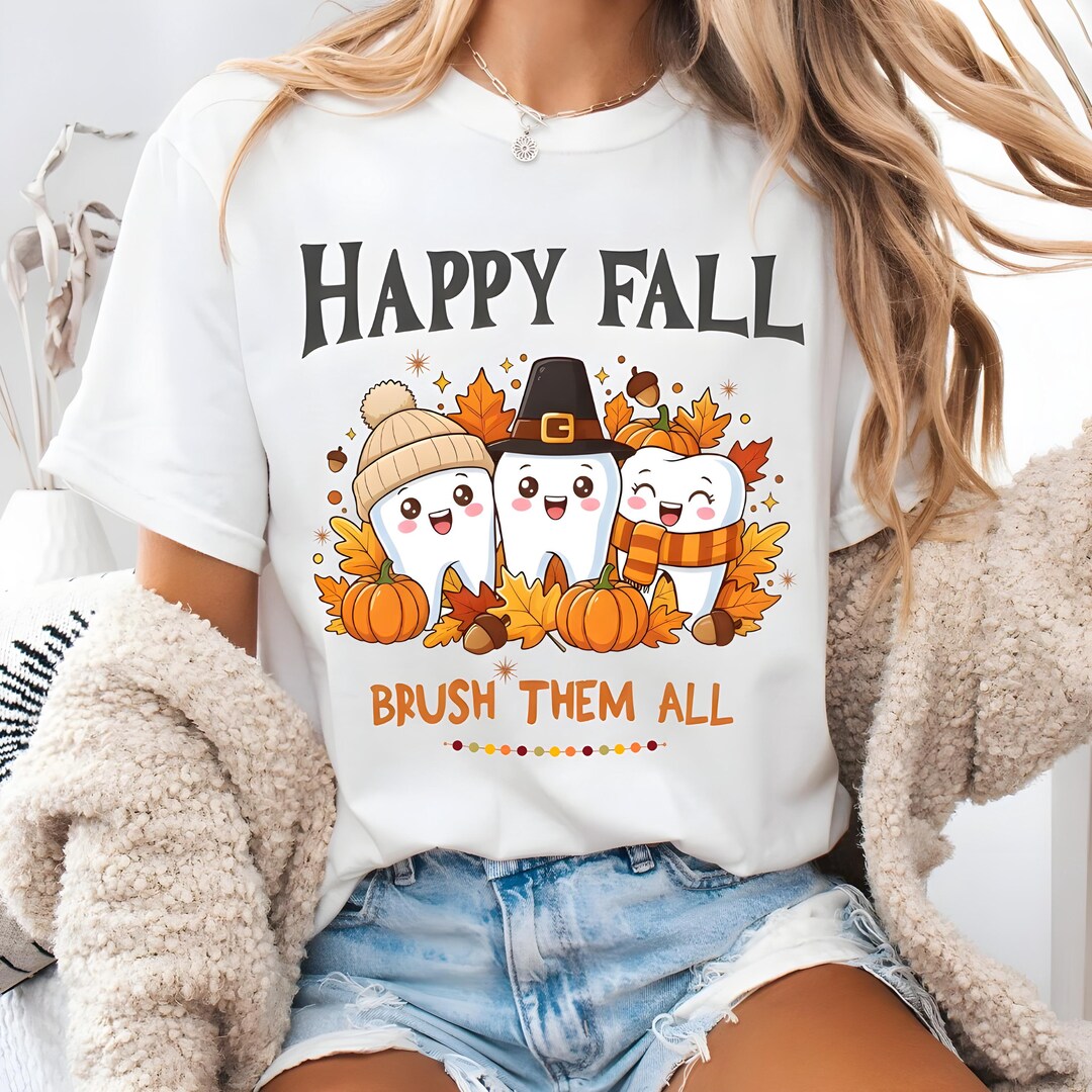 Funny Autumn Tooth Clipart, Dental Hygienist Thanksgiving PNG SVG ...