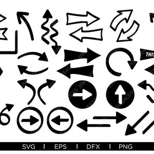 Arrows SVG Bundle, Arrow Signs Svg Bundle, Left Arrow Svg, Arrows SVG ...