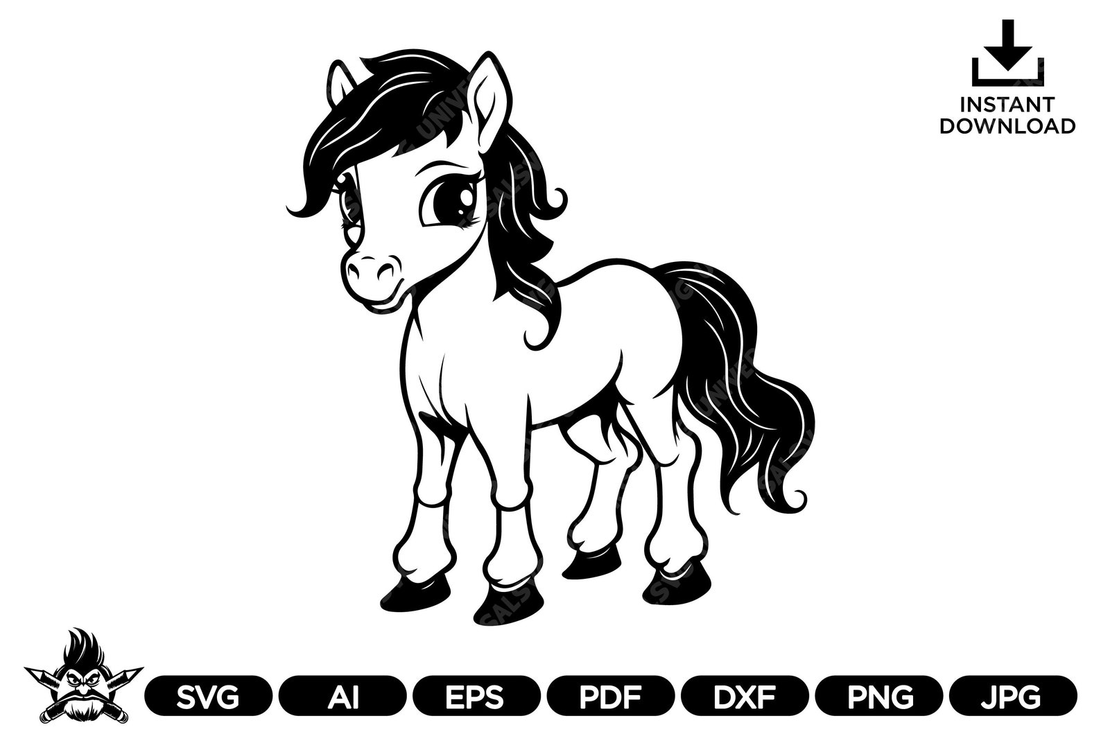 Horse Svg, Pony Svg, Baby Horse, Silhouette, Cut File for Cricut ...