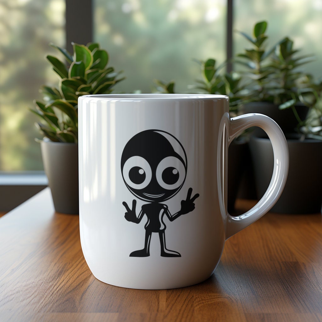 Alien SVG Alien Clip Art Vector UFO Svg Alien Cricut Alien Silhouette ...