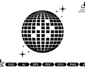 Disco Ball SVG - Etsy