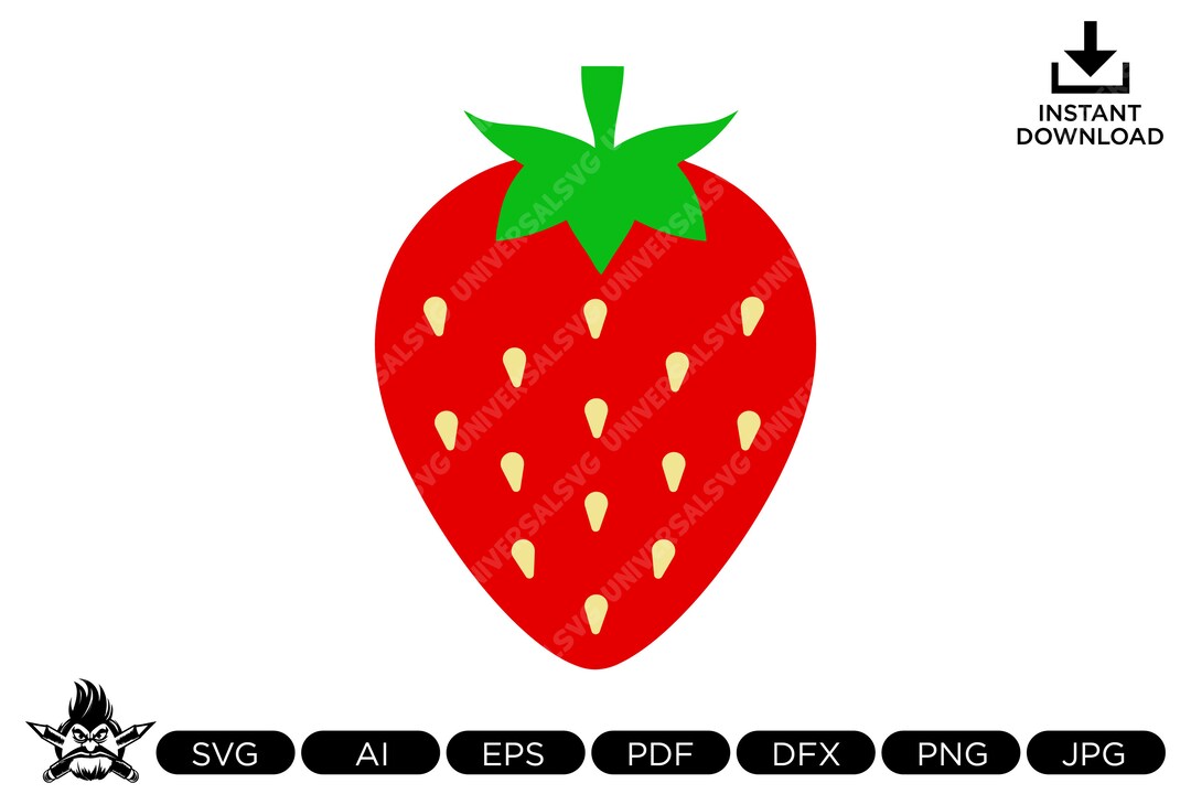 Strawberry SVG, Strawberry Cricut, Strawberry Clipart, Fruit Svg, Cut ...