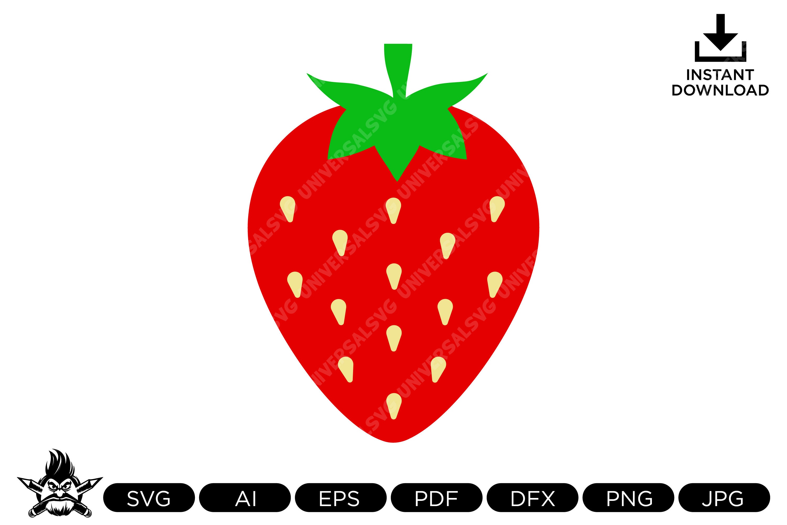 Strawberry SVG, Strawberry Cricut, Strawberry Clipart, Fruit Svg, Cut ...