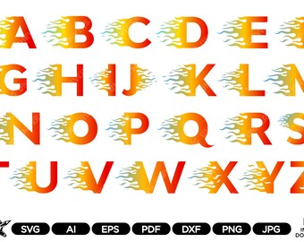 Thunder Bolt Letter SVG, Energy Font Cut File for Cricut, Lightning ...