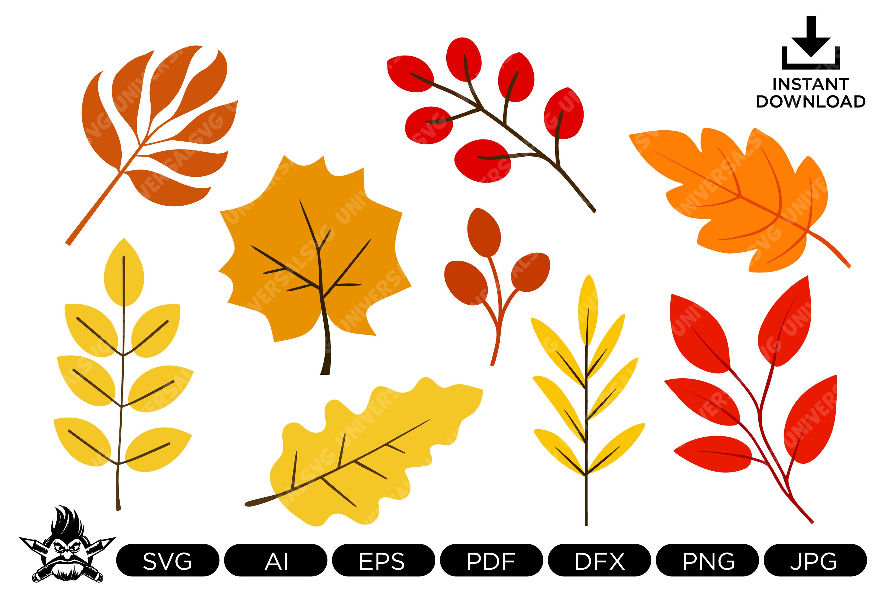 Fall Leaves Svg, Autumn Svg, Autumn Leaf Svg Set, Autumn PNG, DXF ...