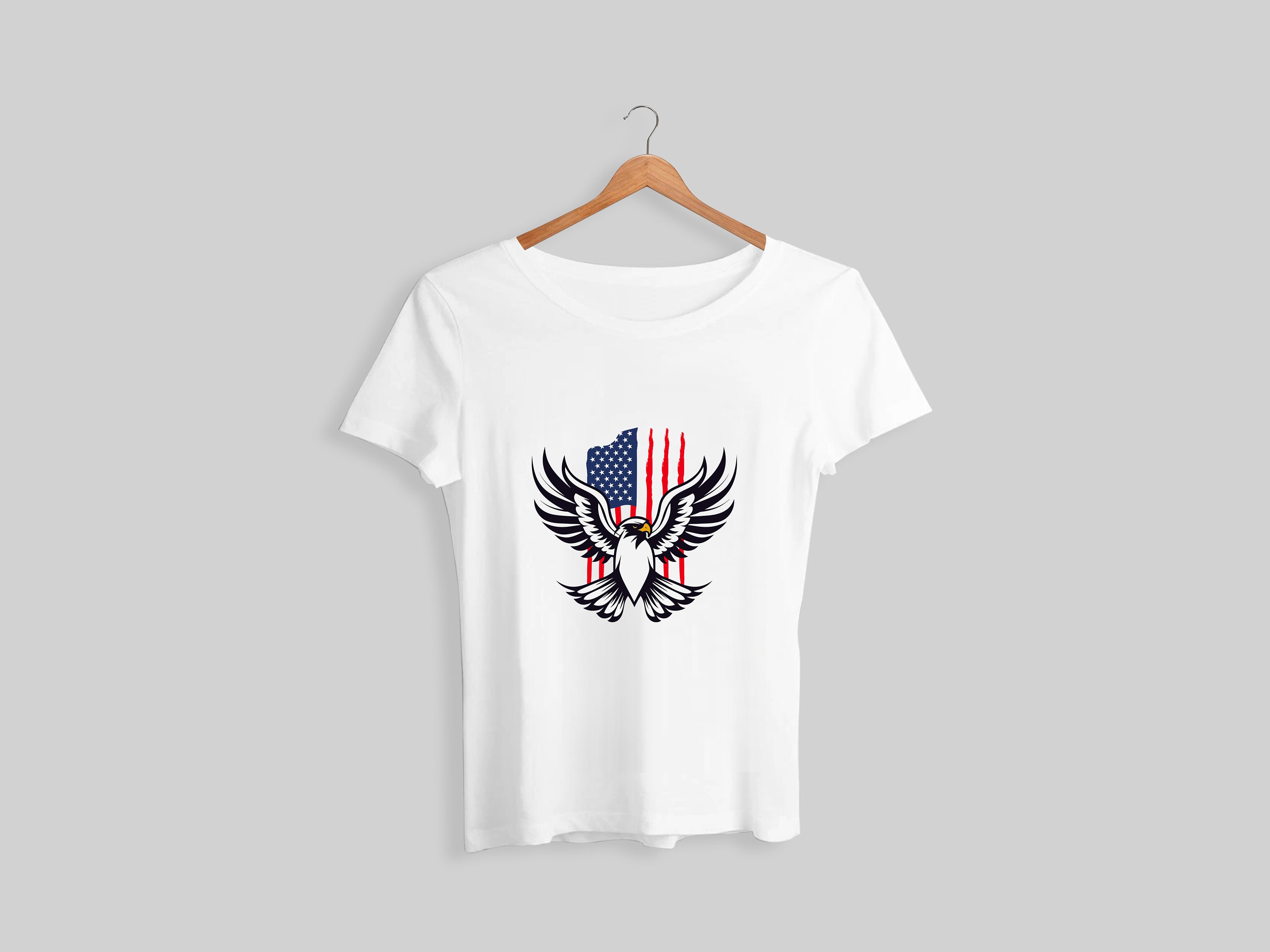 Eagle With American Flag Svg, USA Patriotic 4th of July Clipart for ...