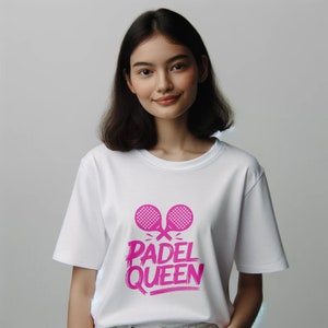 Padel Queen SVG, Padel T-shirt Design, Gift for Padel Tennis Partner ...